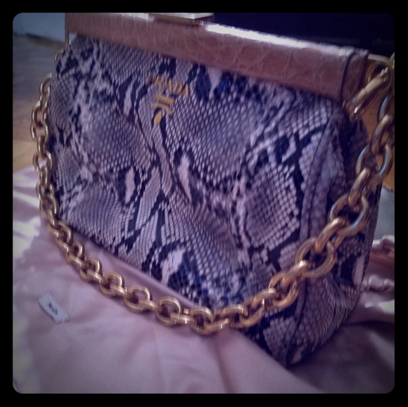 Prada | Bags | Authentic Prada Python Bag | Poshmark